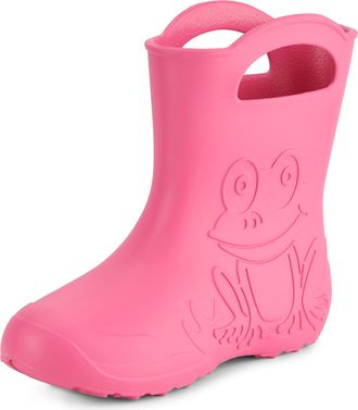 Ladeheid Eva Gummistiefel Damen federleichte wasserdichte Damenschuhe Regenschuhe LA-CA-09 (Rosa, 38/39 EU)