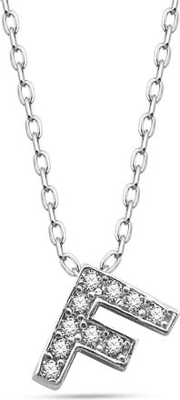 Dkeniz Dkeniz Anhänger mit Kette Buchstabe F 925/- Sterling Silber