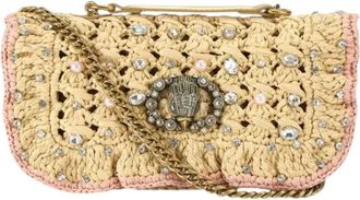 Kurt Geiger Umh&auml;ngetasche aus gewebtem Raffia - - Bags - Damen - Beige - ONE SIZE