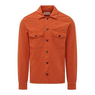 Bl'ker Blker, Homme, Vestes, Orange, Taille: XL Camicia Over ML Acadia