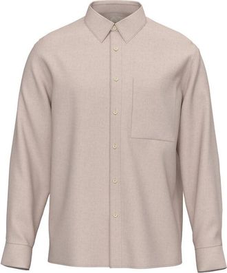 Calvin Klein Herren Hemd Leinen-Lyocell-Mix
