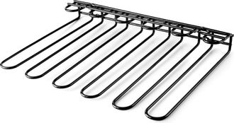 Lacor Lacor - 62255 - Due Schwarzer Getr&auml;nkehalter, Kapazit&auml;t f&uuml;r 20 Gl&auml;ser, Decken- oder Wandmontage, Eisen, schwarze Farbe, 45x32 cm