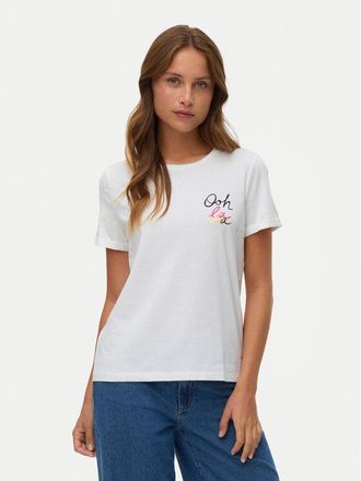 Vero Moda T-Shirt Ikami 10340181 Wei&szlig; Regular Fit