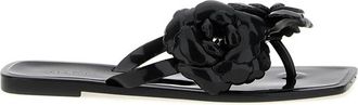 Coperni Femme, Chaussures, Noir, Taille: 36 EU Sandales Plates Fleur en Silicone