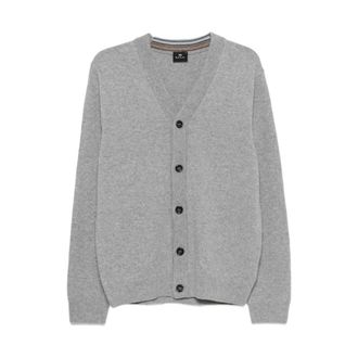 Paul Smith Gilet en laine m&eacute;rinos - Homme - Pulls - Gris - Taille: L