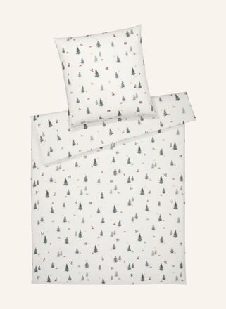 Elegante Elegante Bettw&auml;sche Winterwald weiss