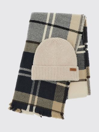 Barbour Zweiteiliges Geschenkset von mit Schal und M&uuml;tze mit Tartanmuster