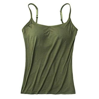 Generic D&eacute;bardeur de sport pour femme - Avec soutien-gorge - Spaghetti - Noir - &Eacute;l&eacute;gant et sexy - En coton - Sans manches - Basique - L&eacute;ger - Stretch - Coupe 
