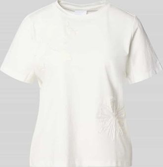 Jake*s T-Shirt mit Stitchings und Rundhalsausschnitt