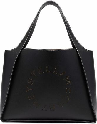 Stella McCartney Femme, Sacs, Noir, Taille: ONE Size 1000 Logo Tote Bag