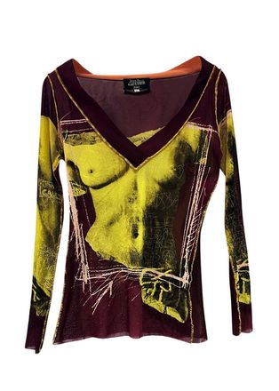 Jean Paul Gaultier Venus De Milo Mesh Top Size XL