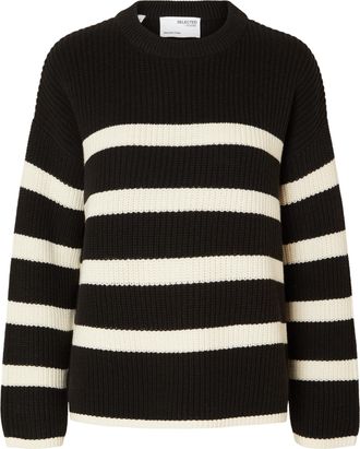 Selected SLFBLOOMIE LS Knit O-Neck NOOS