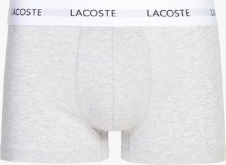 Lacoste Lot de trois boxers en coton m&eacute;lang&eacute;
