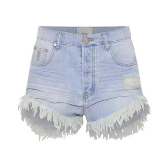 One Teaspoon Damen, Shorts, Blau, W24Gr&ouml;&szlig;e