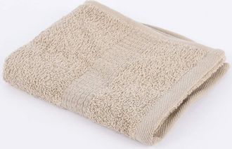 Schöner Leben Qualitätsfrottee Handtuch 100% Baumwolle 500g/qm Sandfarben, Größe :Gästetuch 30 x 50 cm