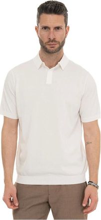 Hindustrie Homme, Tops, Blanc, Taille: 2XL Polo en jersey Meta-Cot/Silk
