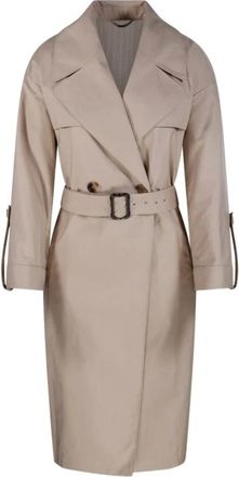 Max Mara Femme, Manteaux, Beige, Taille: 40 FR Trench Manteaux