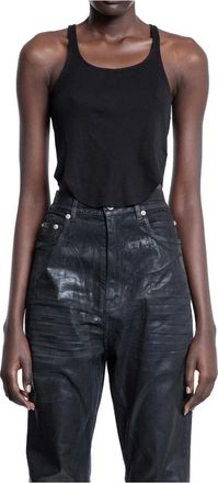 Rick Owens Femme, Tops, Noir, Taille: 42 FR Basic Tank Cropped