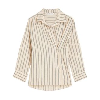 Summum Femme, Blouses et Chemises, Beige, Taille: 44 FR Blouse lange mouw 2s3455-12374