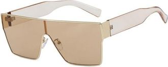 Generic Lunettes De Soleil D&eacute;coratives &Agrave; Monture Carr&eacute;e For Hommes Et Femmes, Id&eacute;ales For La Conduite En Ext&eacute;rieur(Orange)