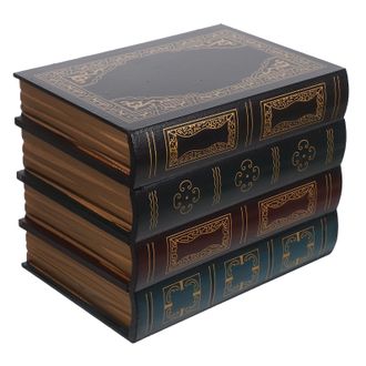 Cabilock Dekorative Buchattrappe Imitat Vintage Deko Buch mit Verstecktem Stauraum Gro&szlig;es Falsches Buch f&uuml;r Wohnung B&uuml;ro und Bibliothek Leichtes Deko Accessoir