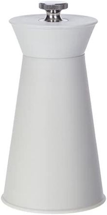 Alessi Ajm10 W P&eacute;p&eacute; Le Moko Moulin &agrave; Sel en Pa avec Pommeau de R&eacute;glage en Acier Inoxydable 18/10, Blanc
