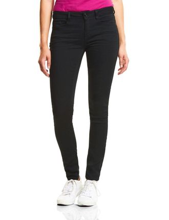 Street One Damen 371612 York Slim Jeans, Schwarz (Black Clean Wash 11518), W25/L34 (Herstellergr&ouml;&szlig;e: 25)