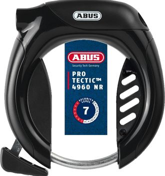 ABUS Rahmenschloss PRO TECTIC 4960 NR - Fahrradschloss zur Befestigung am Rahmen des Fahrrads - 8,5 mm starker Bügel - ABUS Sicherheitslevel 7 - Schwarz