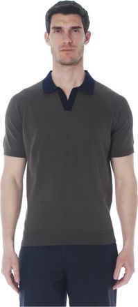 Gran Sasso Homme, Tops, Brun, Taille: L Polo Skipper