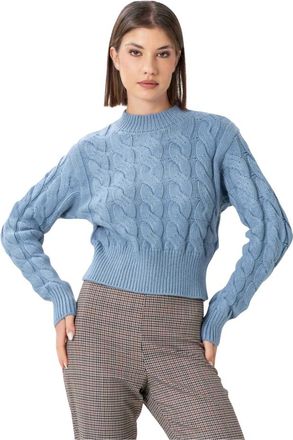 Kocca Femme, Pulls, Bleu, Taille: 44 FR Pull &agrave; effet torsad&eacute;