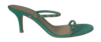 Gianvito Rossi Green Rossi Mules Size 36