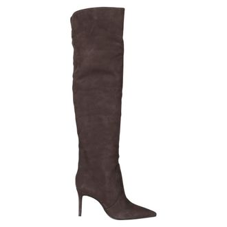 Schutz Botte Su&eacute;dine Talons Hauts - Femme - Chaussures - Brun - Taille: 40 EU