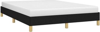 vidaXL Cadre de lit Noir 160x200 cm Tissu