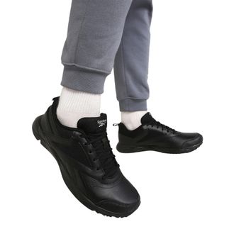 Reebok XT Sprinter Sneaker f&uuml;r Kinder, Leder, niedrig geschnitten (Schwarz)