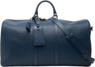 Gucci unisex, Pre-owned, Bleu, Taille: ONE Size Sac de voyage Pre-owned