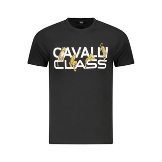 Cavalli Baumwoll-T-Shirt - - Tops - Herren - Schwarzk - L