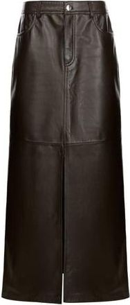 Saison 1865 Jupe midi Unia en cuir