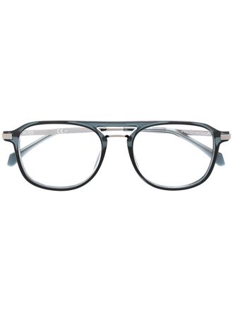 BOSS lunettes de vue &agrave; monture ovale - Bleu