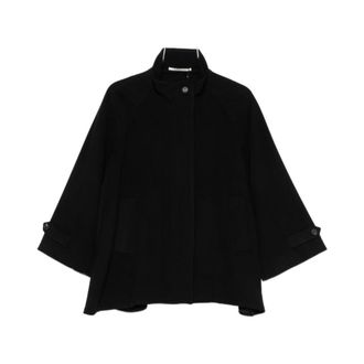 Tagliatore Leila Cape - - Jackets - Damen - Schwarzk - XS