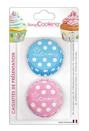 ScrapCooking Unbekannt SCRAPCOOKING 5081 gepunktet 72 Stück Muffinförmchen Papier geeignet im Kontakt Lebensmittel Mehrfarbig 21 x 10,8 x 4 cm