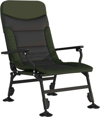 vidaXL Vidaxl - Chaise de p&ecirc;che avec accoudoir pliable vert