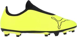 Puma Kinder Fu&szlig;ballschuhe mit festem Boden Finesse (Gelb)