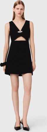 Maje Kurzes Kleid Mit Schmuckstickerei - Schwarz - Maje