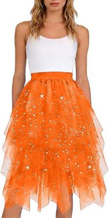 Generic Jupe &eacute;l&eacute;gante pour femme et fille - Basique d&eacute;contract&eacute;e - Courte - Jupe patineuse extensible avec pantalon - Ligne A - Jupe midi &eacute;lastique polyvalent