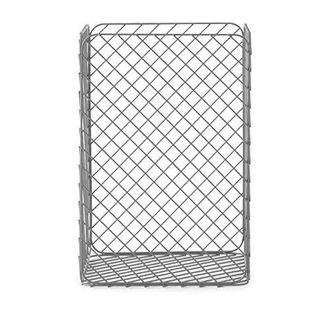 NORMANN COPENHAGEN Simon Legald Aufbewahrungskorb, Stahl, Grau, H: 49 x L: 33 x D: 33 cm