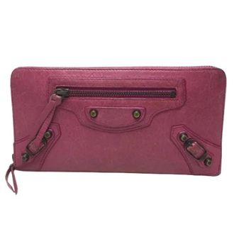 Balenciaga Pre-owned Classic Continental Zip Round Zipper Long Wallet - - Pre-owned - Damen - Rosa - ONE SIZE