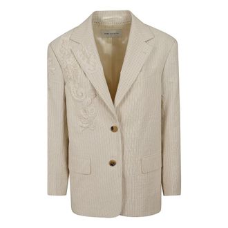 Dries Van Noten Birdy Blazer - - Jackets - Damen - Beige - L