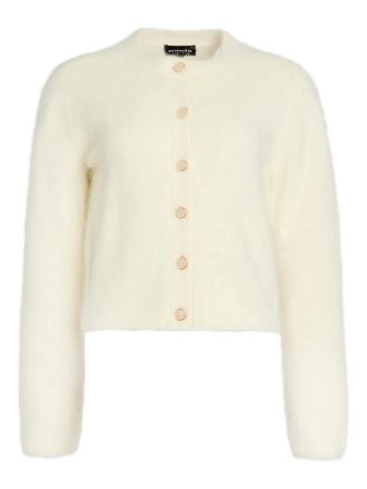 Retrof&ecirc;te cardigan Medora boutonn&eacute; - Blanc