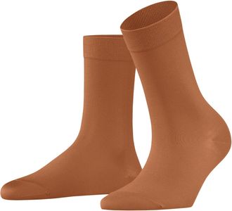 Falke Damen Cotton Touch W So Baumwolle Einfarbig 1 Paar Socken, Orange (Tandoori 8576) neu-umweltfreundlich, 35-38