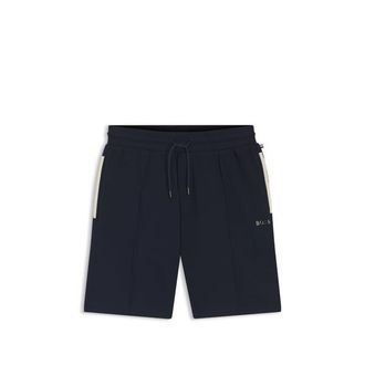 HUGO BOSS Bermuda droit &agrave; logo en coton m&eacute;lang&eacute;